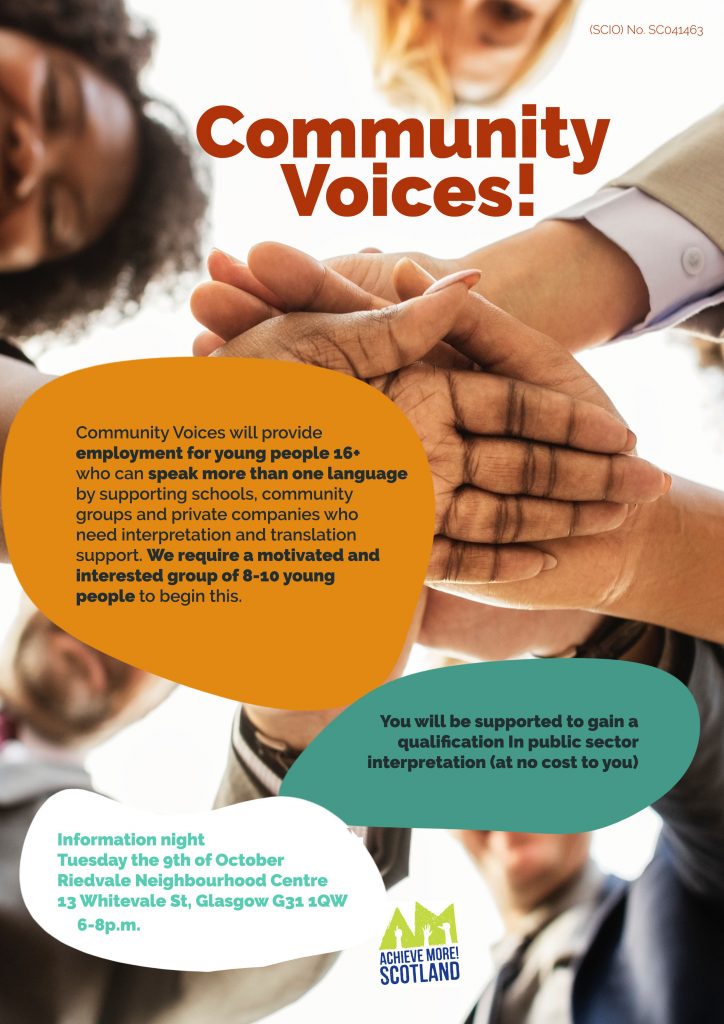Community Voices, a programme created by one of our young people ...